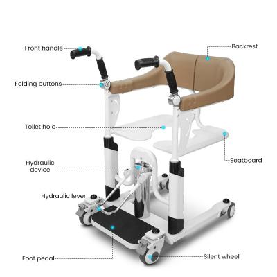 Cina Multi Function Patient Lift Wheelchair Disabled Transfer Lift Wheelchair in vendita