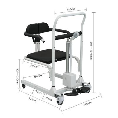 Cina Electric Patient Lift And Transfer Chair With Toilet Multi Function in vendita