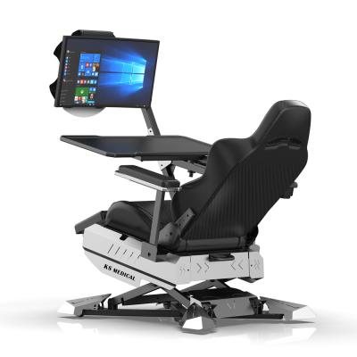 China Fully Recline Computer Gaming Chair Cockpit Desk And Chairs Zero Gravity zu verkaufen