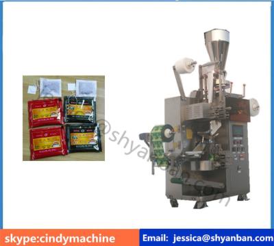 China YB-180C Fully automatic outer and inner tea bag with thread and tag packing machine manufacturer machine for sale