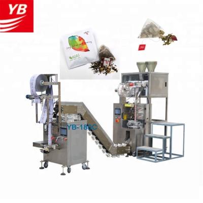 China Triangle Tea Bag Packing Machine YB-180CS 1-10g nylon filter tea bag form filling sealing machine for sale