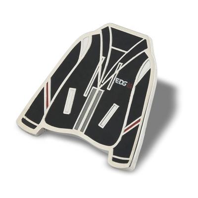 China golden color custom logo metal clothing badges for sale