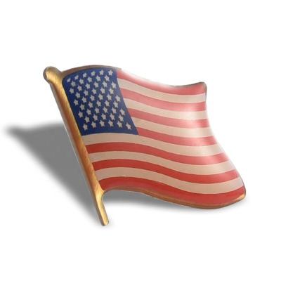 China USA custom national metal flag badge for souvenir for sale