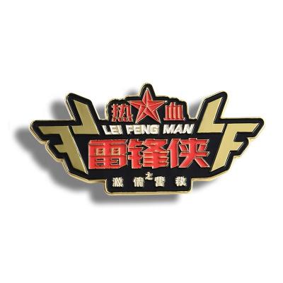 China Custom Die stamping metal painted lapel pin badge for promotion for sale