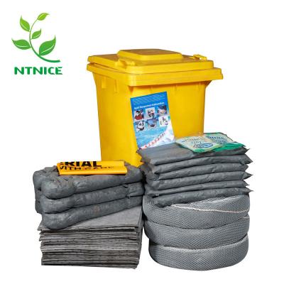 China ISO 9000:2008 100% PP 240L wheelie bin universal Spill Control emergency spill kits for sale