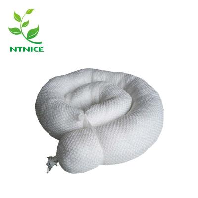 China White 12.7cm*300cm yellow grey Color 100% polypropylene Material Fuel & Oil containtment booms for sale