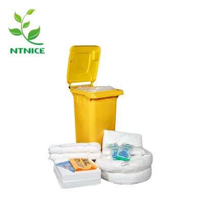 China ISO 9000:2008 100% PP white 120L oil Spill containment emergency spill kits for sale