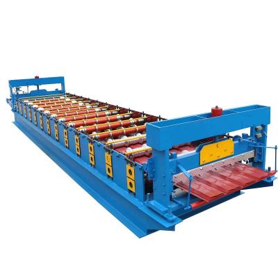 中国 Trapezoidal Metal Forming Machine 1450mm PLC Roof Roll 販売のため