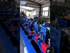 Steel Purlins Z Purlin Roll Forming Machine With Hydraulic Punching 1.2mm - 3.5mm