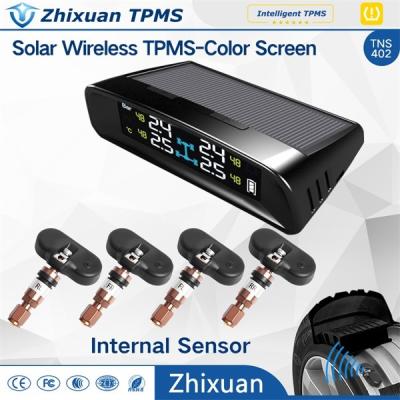 China Solar Power Universal, Wireless Tire Pressure Monitoring System with 4 DIY Sensors, Real-time Displays 4 Tires' Pressure for sale