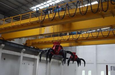 China Satisfied customers' requirements grab bucket overhead crane 5ton for sale