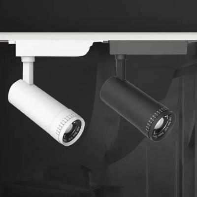中国 1CCT アルミ合金ランプボディ 10-60度 ズーム可能なレンズ LED焦点ライト トラックライト 販売のため