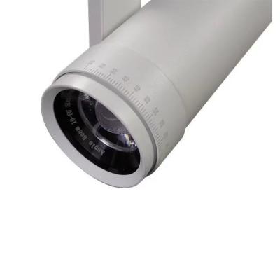 中国 1CCT アルミ合金ランプボディ 10-60度 ズーム可能なレンズ LED焦点ライト トラックライト 販売のため