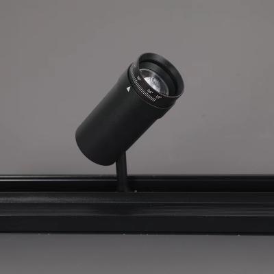 中国 1CCT アルミ合金ランプボディ 10-60度 ズーム可能なレンズ LED焦点ライト トラックライト 販売のため