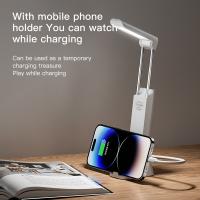 China Multifunctional Lighting Desk Lamp 10W Type-C Rechargeable Smart LED Table Light for sale