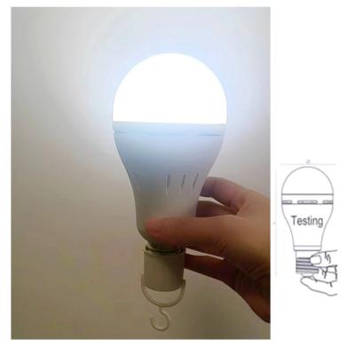 China Li-ion Rechargeable Battery LED Bulb 12W E27 B22 for Emergency and Healthy Usage for sale