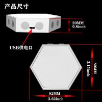 China LED Modular Night Light Creative Touch Lamp with Hexagonal Quantum Design and Control for sale