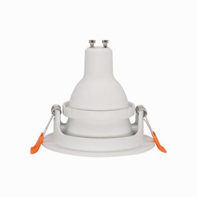 China Round Embedded Ceiling Anti Glare Gu10 Mr16 Led Light Spotlight Fixture for Commercial for sale