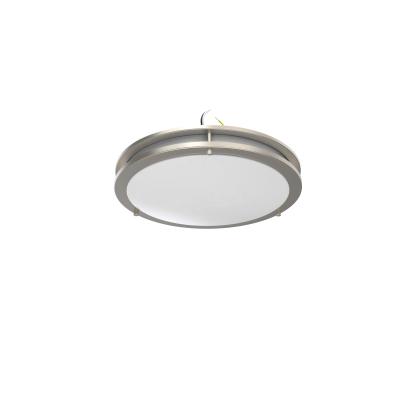 China 120V 25W 5CCT Middelgrootte 16 inch LED Double Ring geïntegreerde plafondlamp CL-B1628 Te koop