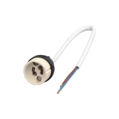 China GU10 gloeilamphouder Keramische lamphouder met siliciumkabel 1- 0,05 kg voor binnenverlichting Te koop