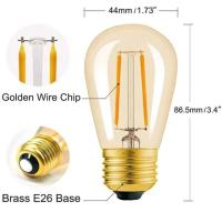 China Create a Romantic Atmosphere with G45 T45 ST45 E27 Base Amber Light String 50M Length for sale