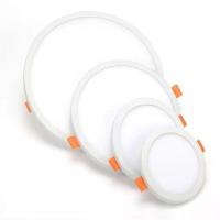 Quality Lifespan hours 15000 AC 85-265V 6W 12W 18W 24W Slim Round and Square LED Panel for sale