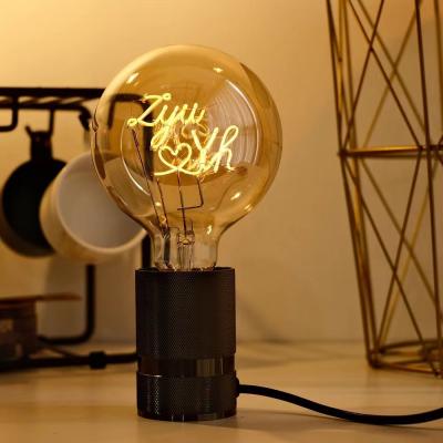 Cina Serie G80/95 Dimmabile LED Decorativo Edison Bulb 4W Glass Clear Amber Base Hotel 1- in vendita