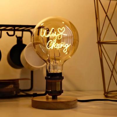 Cina Serie G80/95 Dimmabile LED Decorativo Edison Bulb 4W Glass Clear Amber Base Hotel 1- in vendita