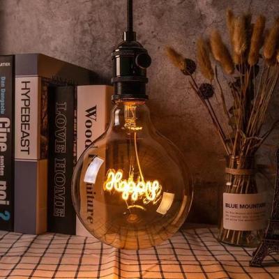 Cina Serie G80/95 Dimmabile LED Decorativo Edison Bulb 4W Glass Clear Amber Base Hotel 1- in vendita
