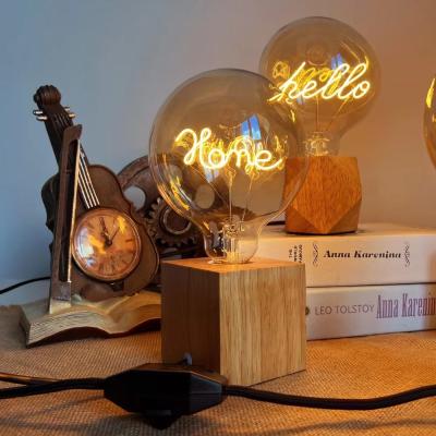 Cina 4W Lampada a filamento a LED dimmabile Serie G125 Ciao Lettera d'amore Base vetro Ambrone chiaro in vendita