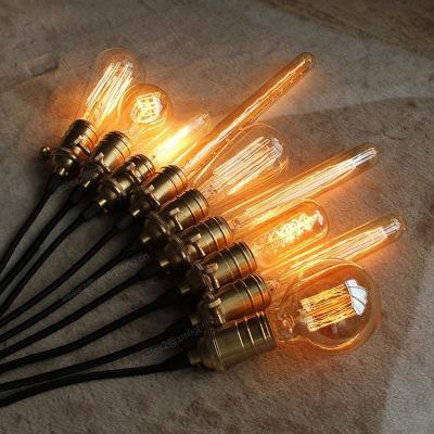 China Retro Style Bulb 110v-220v Antique Incandescent Lamp St64 St58 E26 E27 B22 25w 40w 60w for sale
