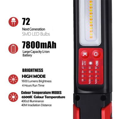 China 80lm/w 2700K/3500K/4000K/6500K Buiten 2500lm Draagbaar Magnetisch LED-inspectiewerklicht Te koop