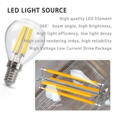 China ETL Listado C35 E11 lâmpada de filamento LED 4W 120C Dimmable 500lm 0,06kg para economia de energia à venda
