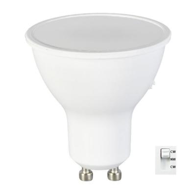 China Home Furnishing LED Bulb 3-Step CCT Changeable 5W 7W GU10/MR16 Spotlight with Switch for sale
