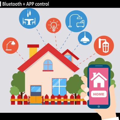 China CE UKCA gecertificeerd 5W 120D Smart Wifi APP Voice Control GU10/MR16 LED Spot Light Hotel Te koop