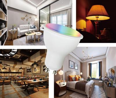 China CE UKCA gecertificeerd 5W 120D Smart Wifi APP Voice Control GU10/MR16 LED Spot Light Hotel Te koop