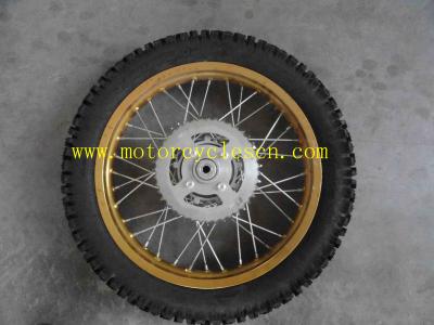 China Montaje de la RUEDA POSTERIOR del motocrós GXT200 (la motocicleta del OEM del FRENO de TAMBOR parte la rueda del aluminio GXT200 en venta