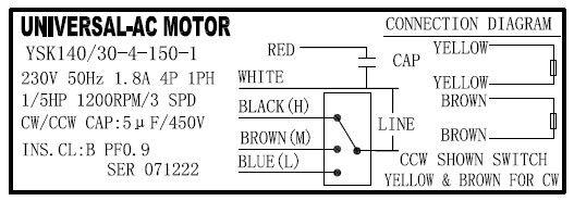 Window AC Unit Air Conditioner Blower Fan Motor Universal CE Certified