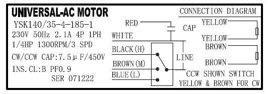 Window AC Unit Air Conditioner Blower Fan Motor Universal CE Certified