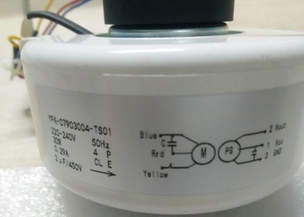 Única capacidade do motor 2μF 450V da resina da montagem do eixo para o Refresher do ar