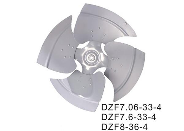 Pale de ventilateur axiale industrielle de volume de l'air de série de DZF haute, roue à aubes de fan en métal