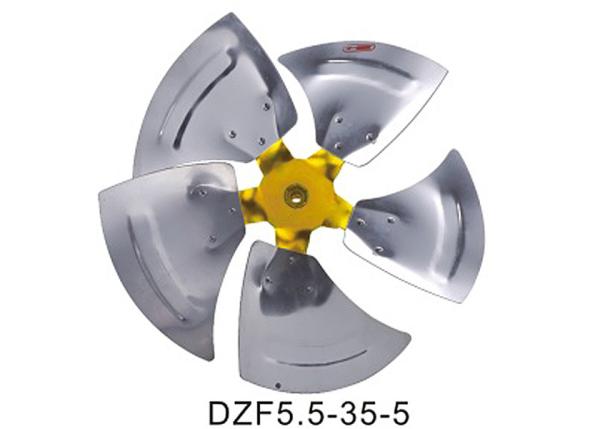 Pale de ventilateur axiale industrielle de volume de l'air de série de DZF haute, roue à aubes de fan en métal