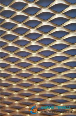 China Malla metálica ampliada aluminio decorativo usada para construir la fachada en venta