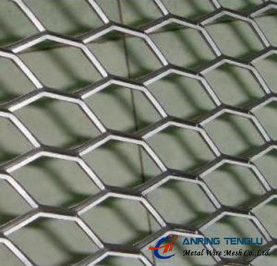 China Metal ampliado agujero hexagonal con el acero inoxidable, placas de aluminio en venta