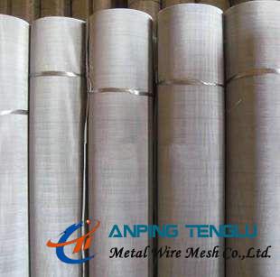 China 165Mesh Plain Weave Stainless Steel Wire Cloth for Filtration Industry en venta