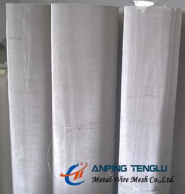 China AISI304 AISI316, Twill Weave Square Wire Mesh, 1m or 48" Width, 30.5m or 100ft Length for sale