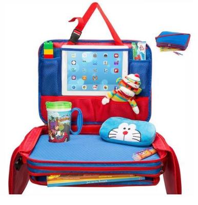 China Newest Designer Kid Play Tray Car Organizer and Bag 3 in 1 Travel Activity Station Large Size Water Proof Nylon for sale