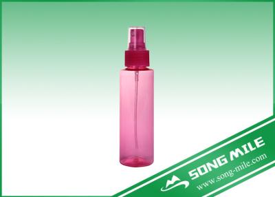 China 120 Ml Red Round Pet Plastic Bottle with Mist Sprayer for sale