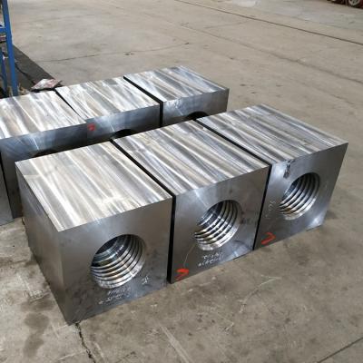 Cina piatto d'acciaio forgiato idraulico del quadrato di acciaio inossidabile del blocchetto dell'acciaio di 6000kgs F65 F55 F51 in vendita