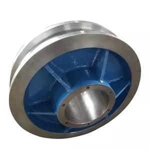 Cina Ruota di conservazione aperta di acciaio al carbonio di pezzo fucinato s355 dello stampo utilizzata come Crane Wheel in vendita